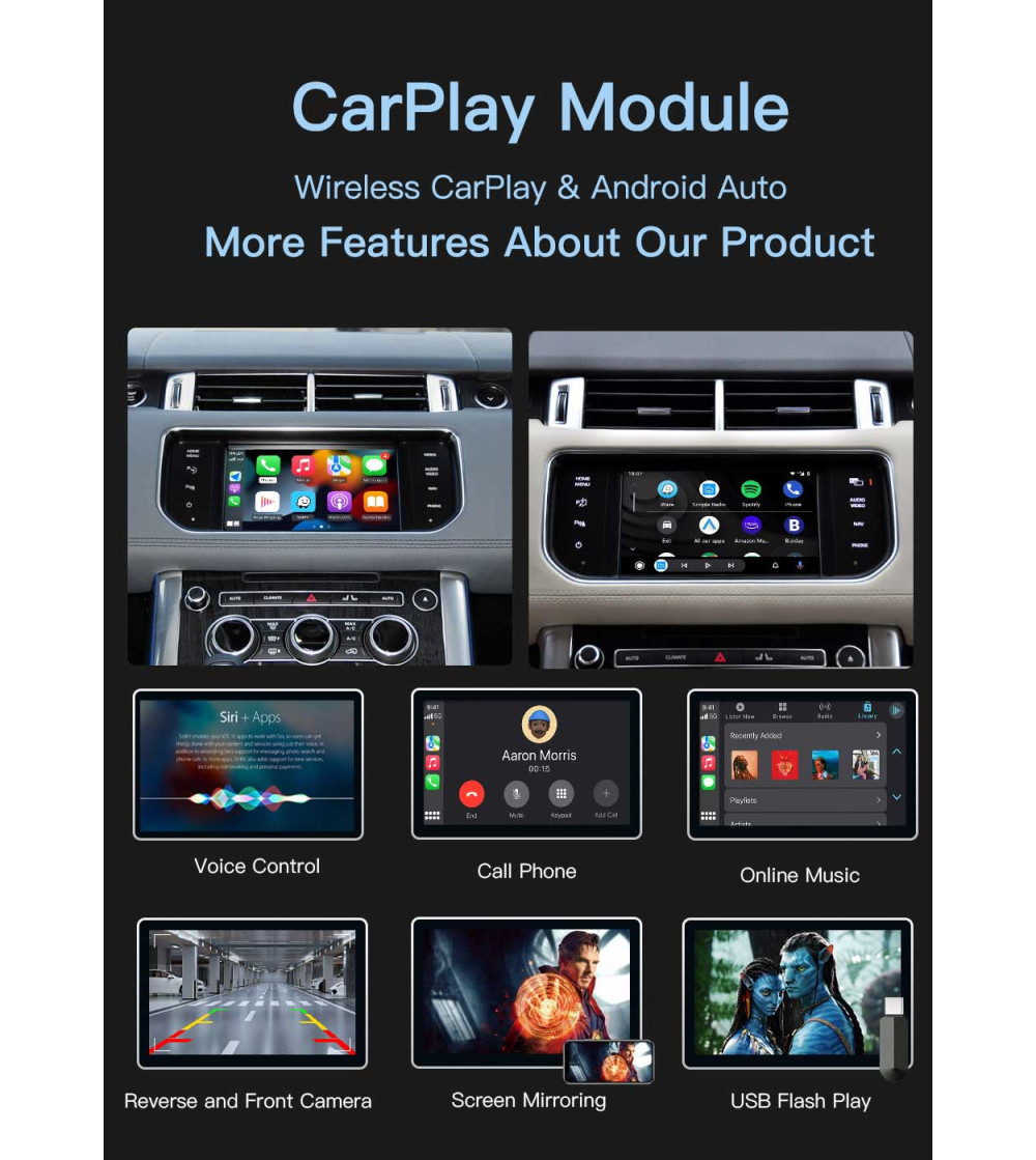 Wireless CarPlay Android auto Module Box Land Rover/Jaguar Bosch Harman